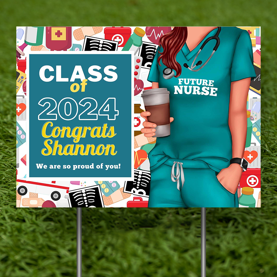Nursing Graduate Signs 1pc, Acrylic Nurse Graduation Decorations